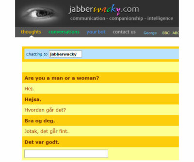 De første chatbots i historien » Gheist